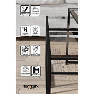 Emga Home Vipa Orta Sehpa, Şeffaf Cam | Orta Sehpalar