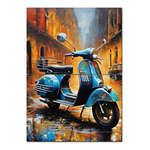 Tablomega Scooter Motor Mdf Poster 70cmx 100cm | Tablo