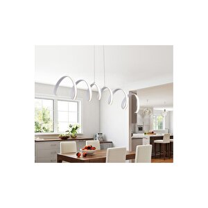 Ömür Avize Yay Beyaz Ledli Tasarım Avize | Sarkıt Avizeler