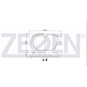 BlueMax Fren Balata Arka Land Rover Dıscovery Iv (la) 3.0 Td 4x4 2010 ...