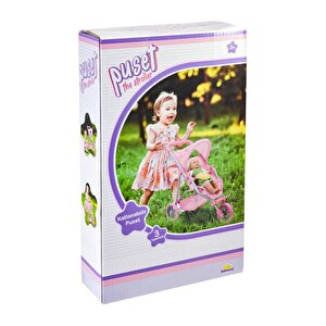 9326c Çilek Desenli, 3 Tekerlekli Ve Tenteli Oyuncak Puset - | Eğitici ...