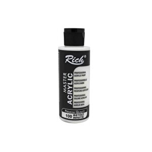 Rich Master Acrylic Akrilik Boya 100 Beyaz 120 Cc | Akrilik Boyalar