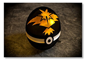 Cakatablo Pokeball Yellow Pokemon Go Mdf Ahşap Tablo | 25x35 cm | Koçtaş